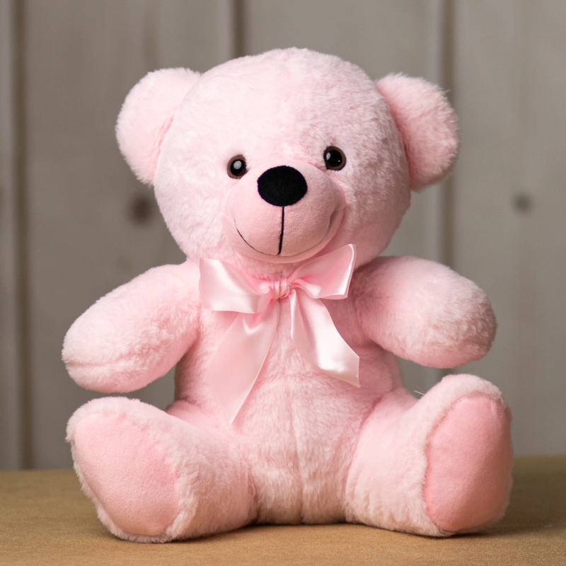 14" Pink Bear – Floral Design By Heidi